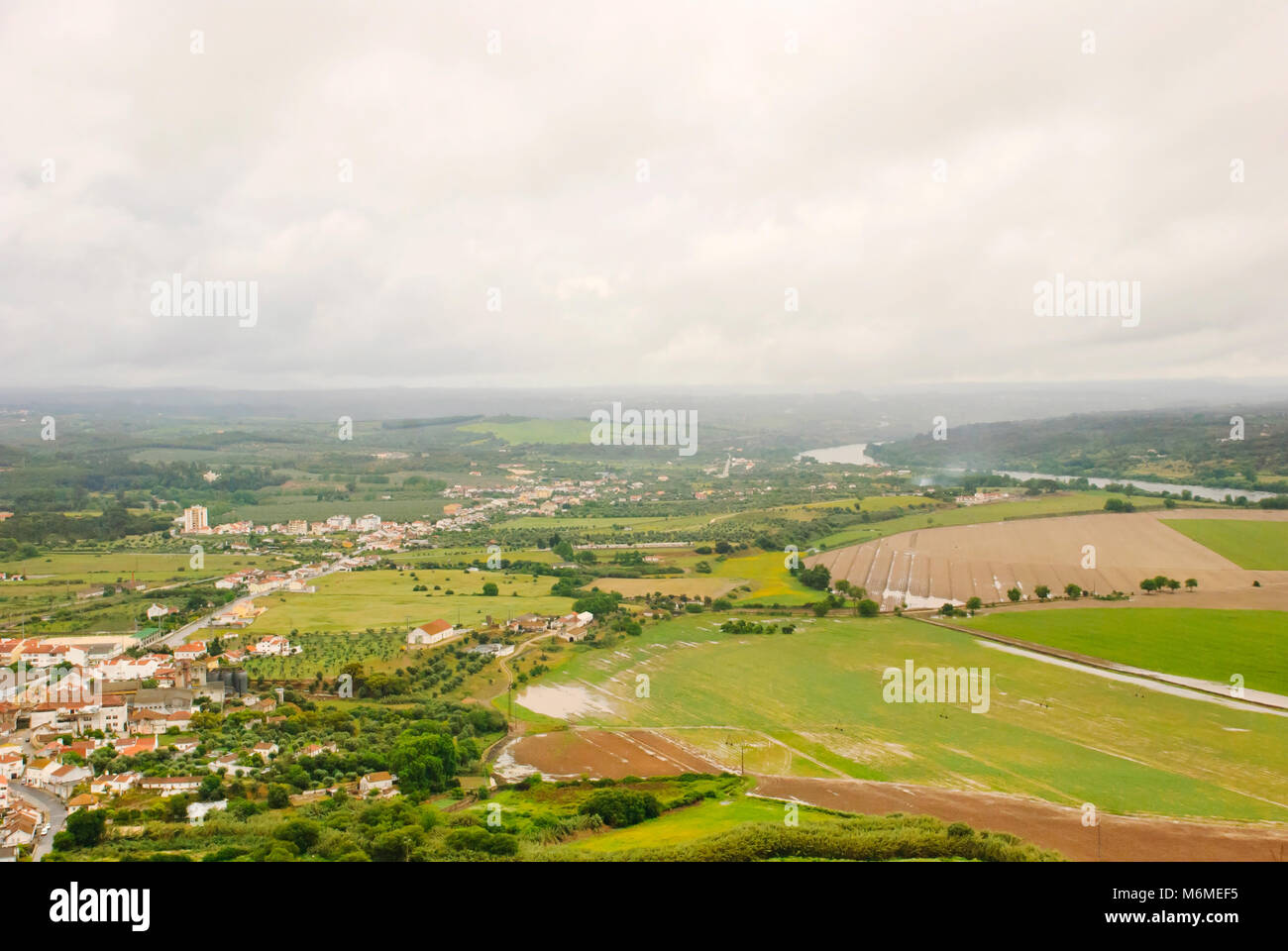 Tejo, Tagus river valley at Abrantes, Portugal Stock Photo - Alamy