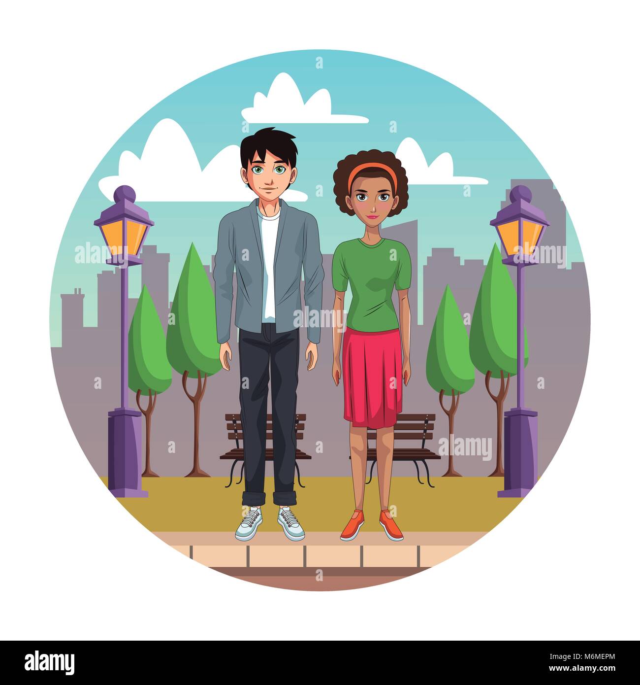 Young couple cartoon Stock Vector Image & Art - Alamy