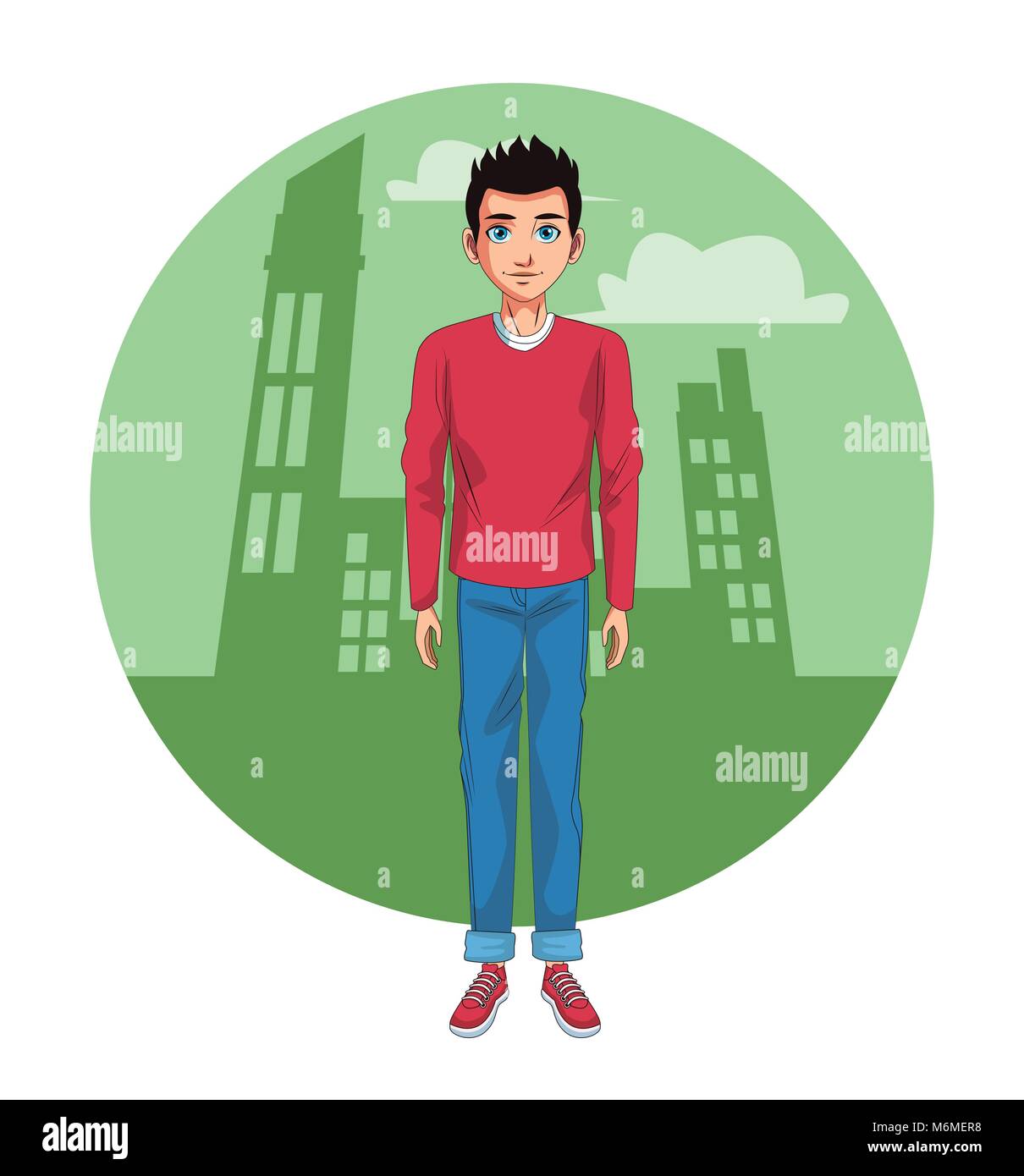 Young man cartoon Stock Vector Image & Art - Alamy