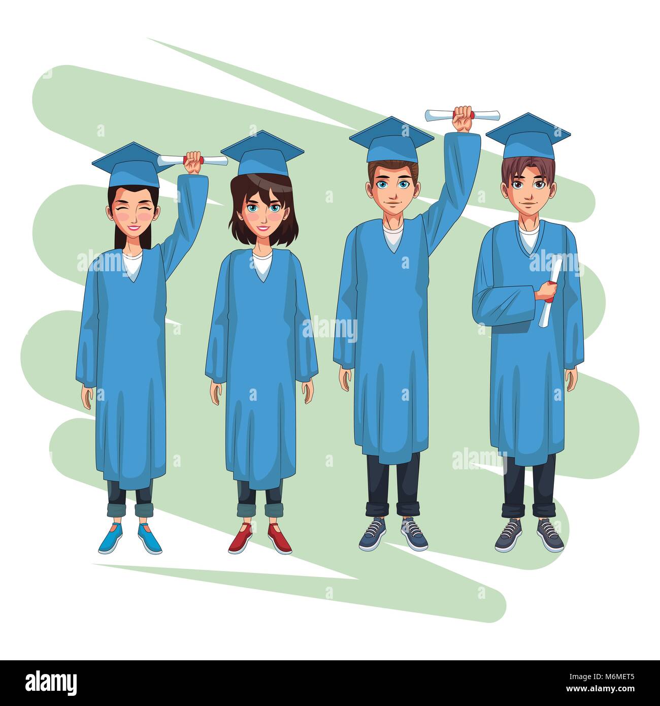 Young students cartoons Stock Vector Image & Art - Alamy