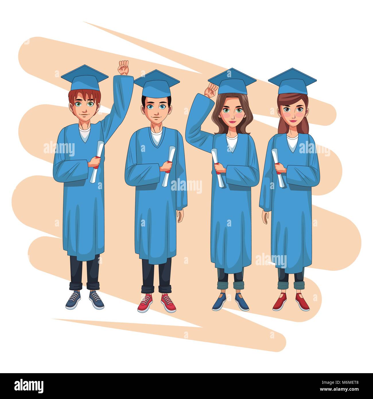 Young students cartoons Stock Vector Image & Art - Alamy