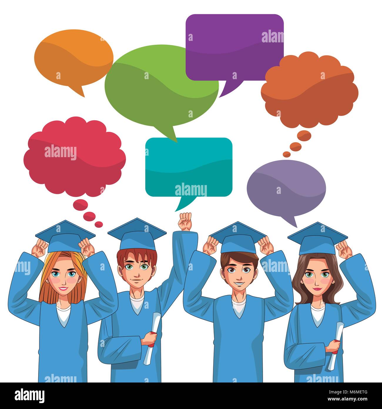 Young students cartoons Stock Vector Image & Art - Alamy