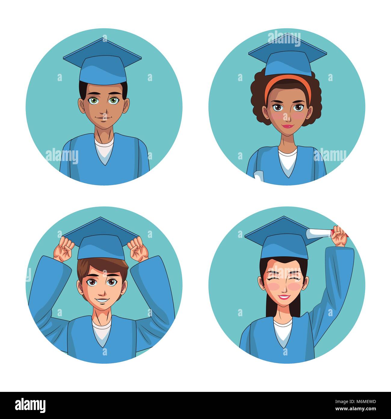 Young students cartoons Stock Vector Image & Art - Alamy