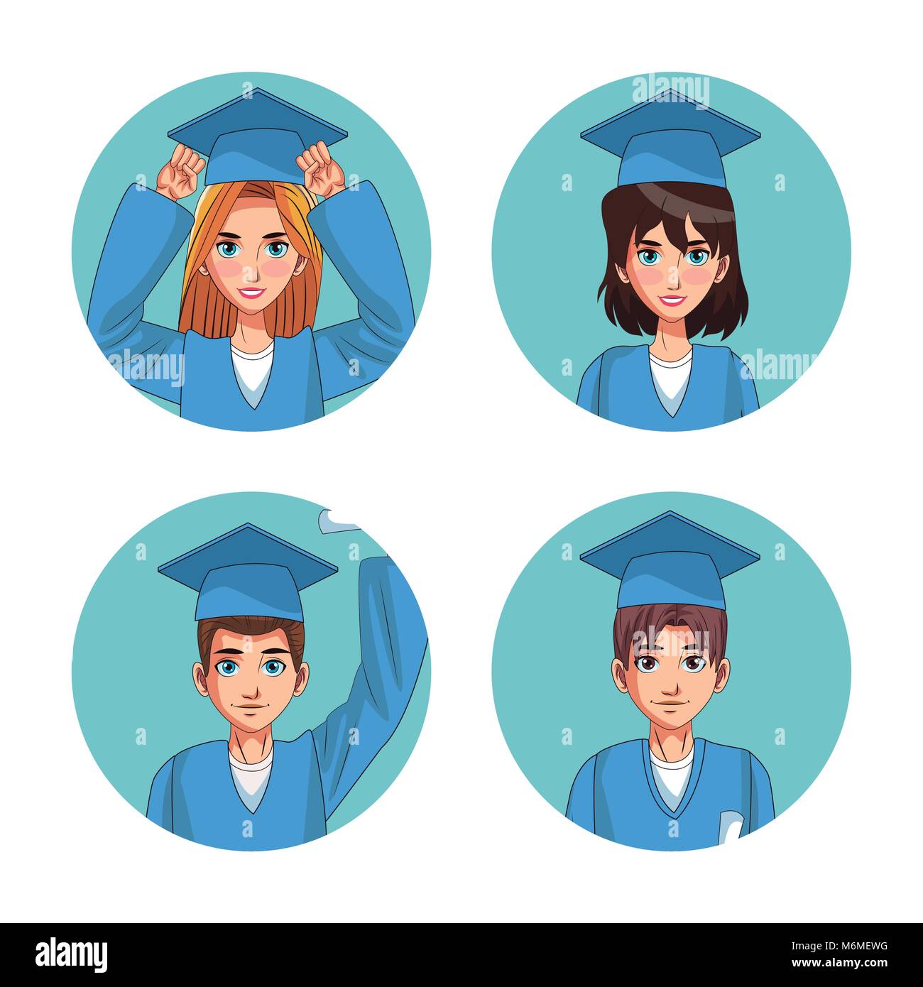 Young students cartoons Stock Vector Image & Art - Alamy