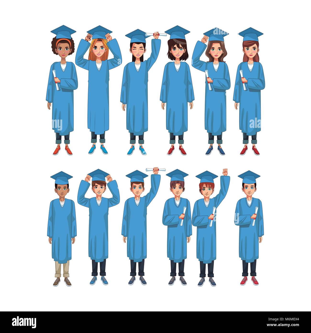 Young students cartoons Stock Vector Image & Art - Alamy