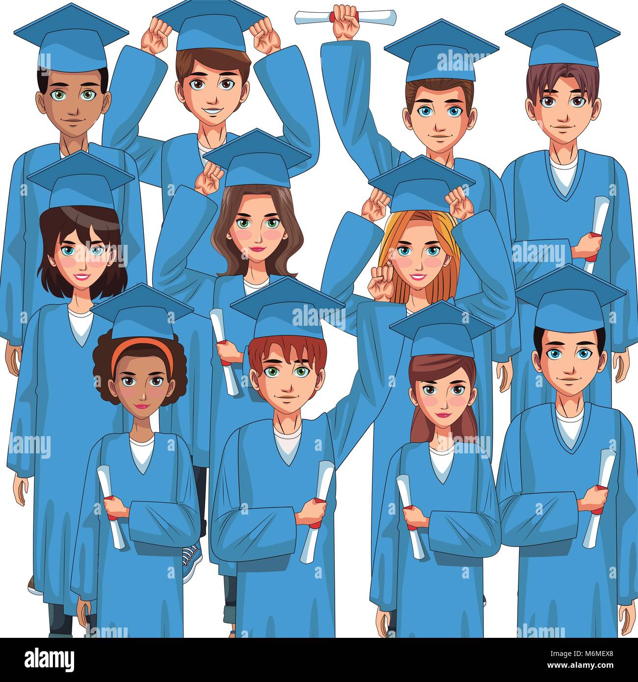 Young students cartoons Stock Vector Image & Art - Alamy