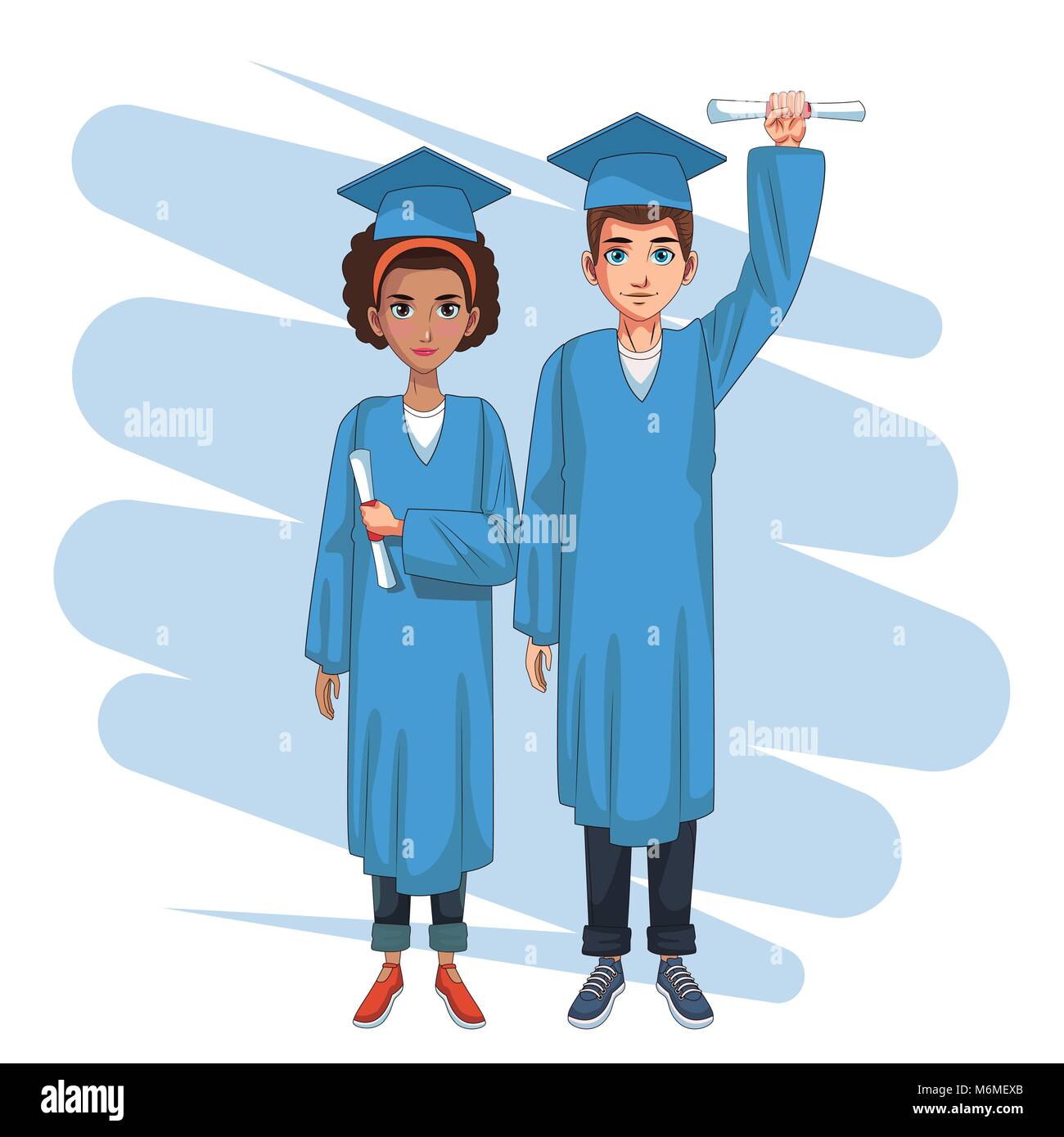 Young students cartoons Stock Vector Image & Art - Alamy