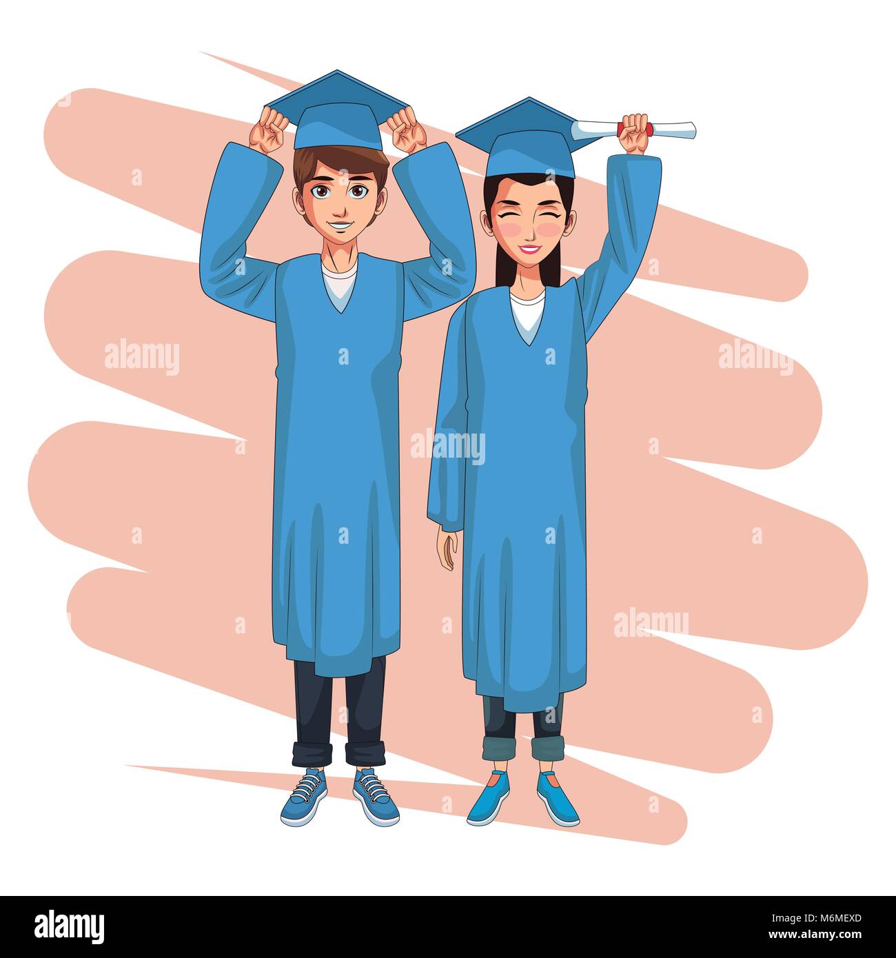 Young students cartoons Stock Vector Image & Art - Alamy