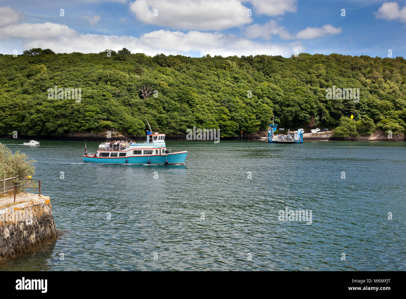 King Harry Ferry; Crossing the River Fal; Cornwall; UK Stock Photo - Alamy
