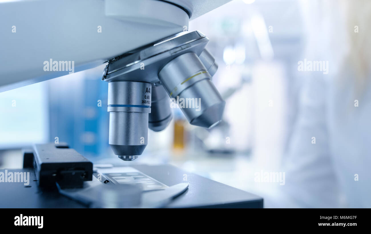 Close up scientific microscope in hi-res stock photography and images ...