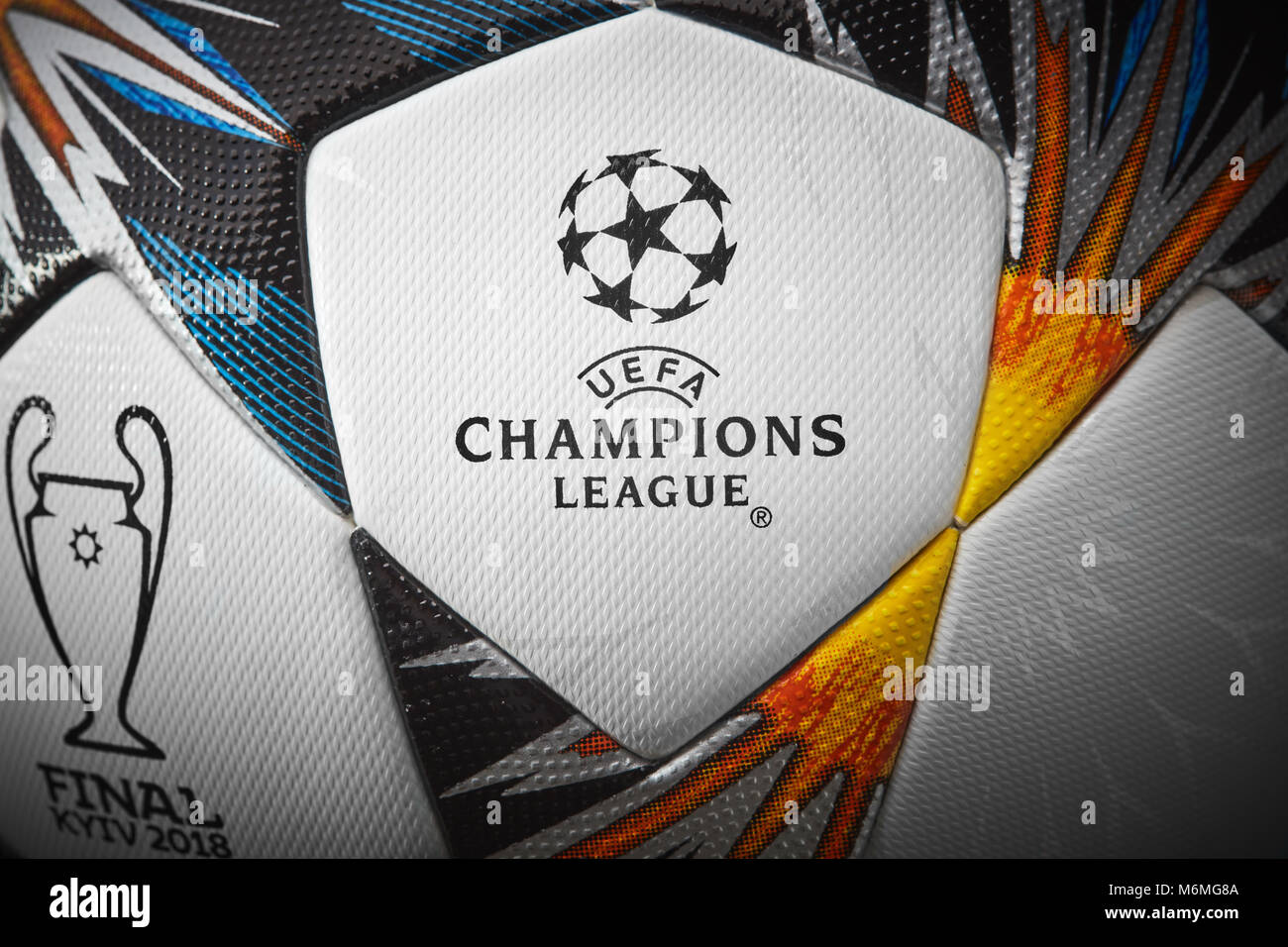 The Uefa Champions League Ball Logo High Resolution Stock Photography ...