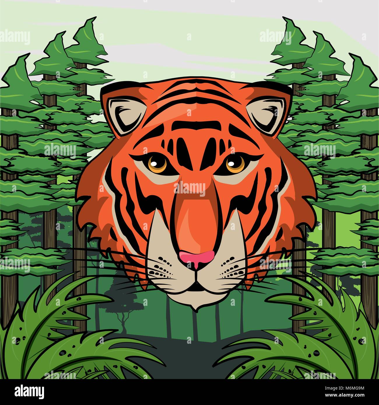 Tiger spirit graphic Stock Vector Images - Alamy