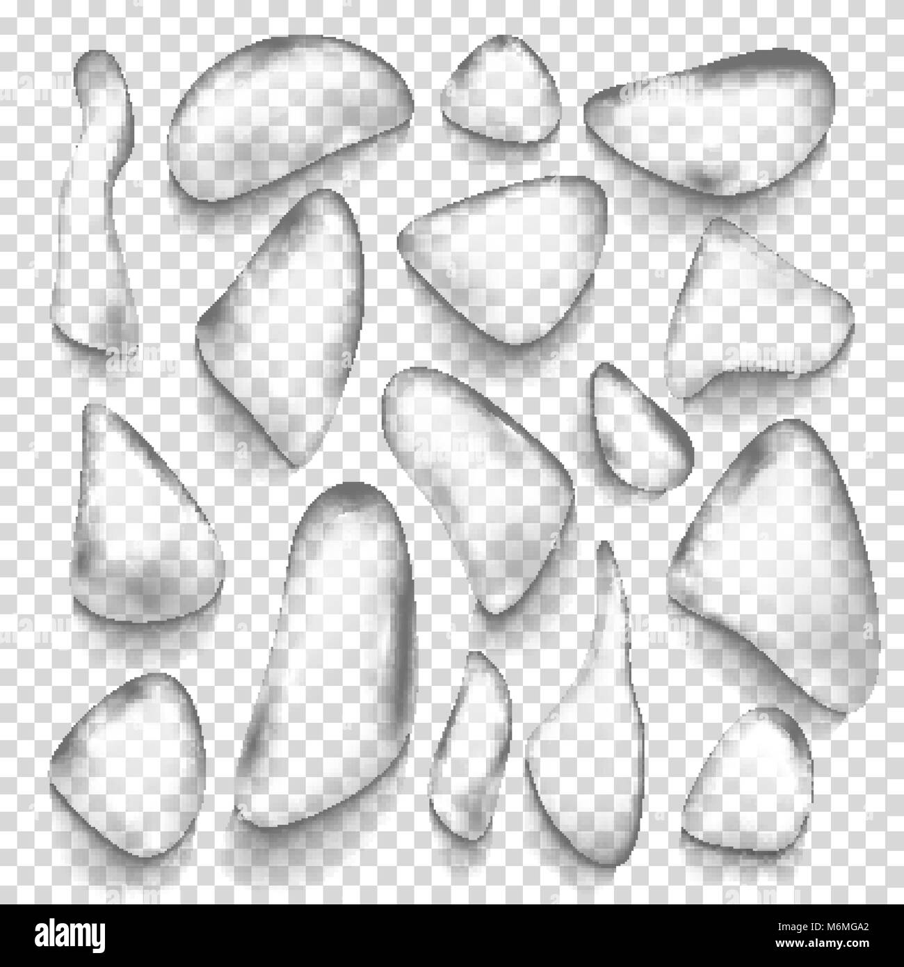 Water Drops Vector. Freshness Concept. Liquid Texture. Shower Flux ...