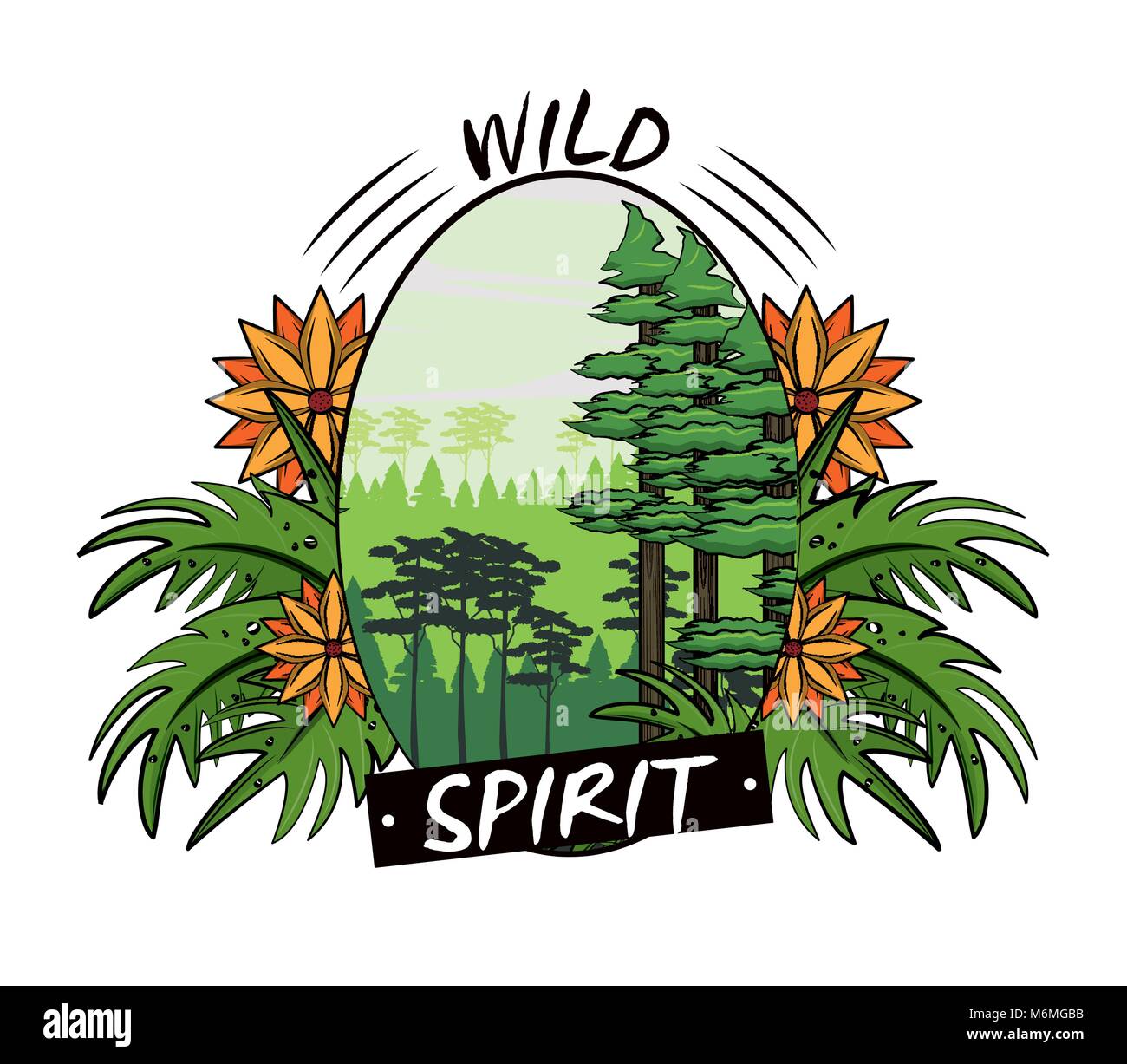 Outdoor spirit Stock Vector Images - Alamy