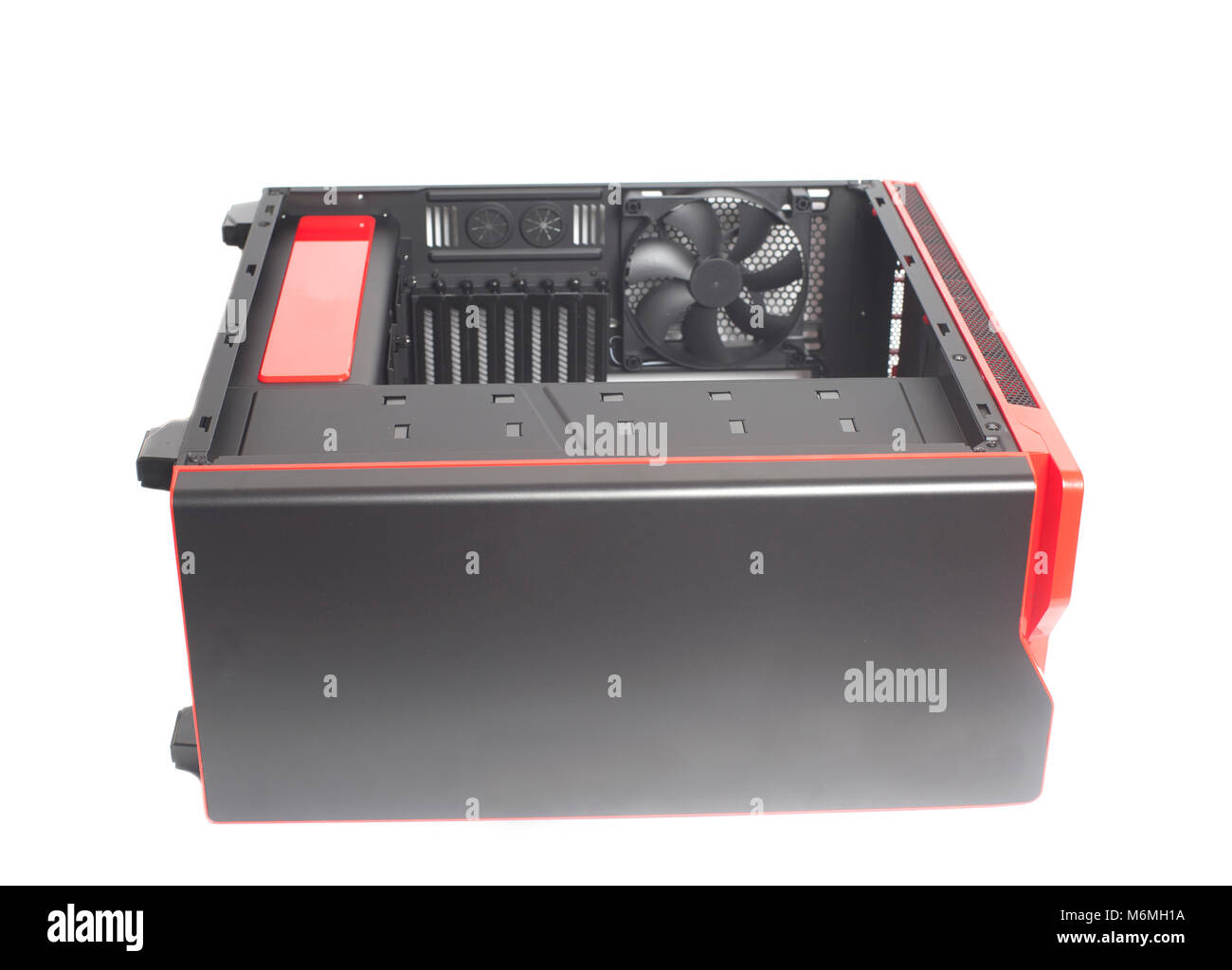 Desktop Empty Computer Case isolated on white background Stock Photo ...