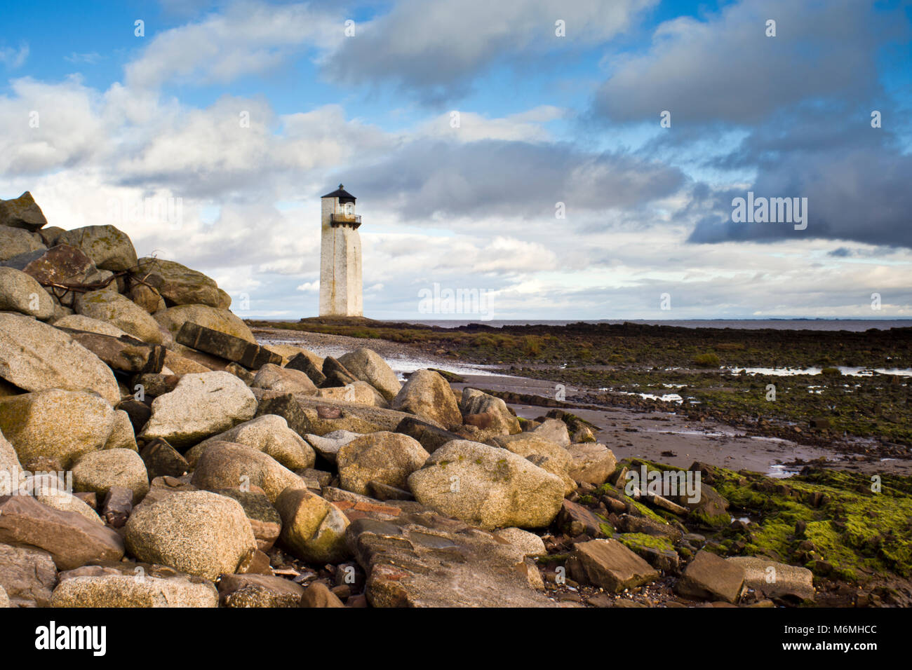Southerness Lighthouse, Dumfries and Galloway, Scotland Stock Photo - Alamy