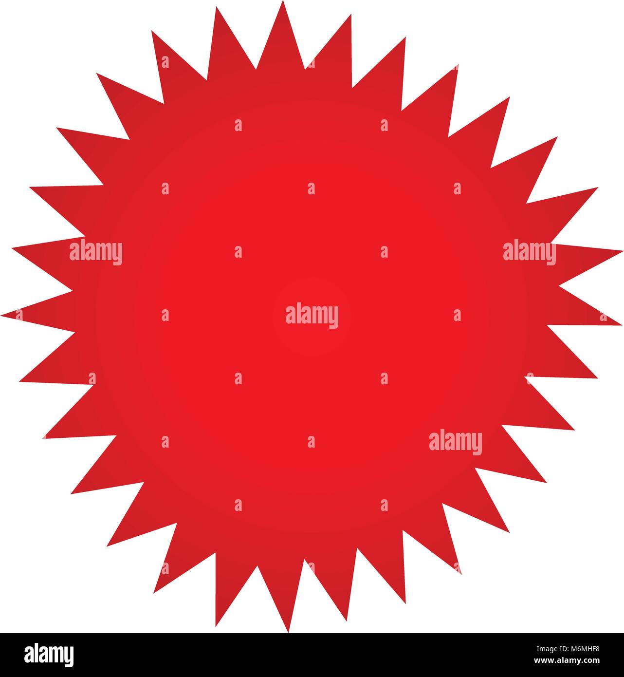 Badge, star burst shape with blank space Stock Vector Image & Art - Alamy