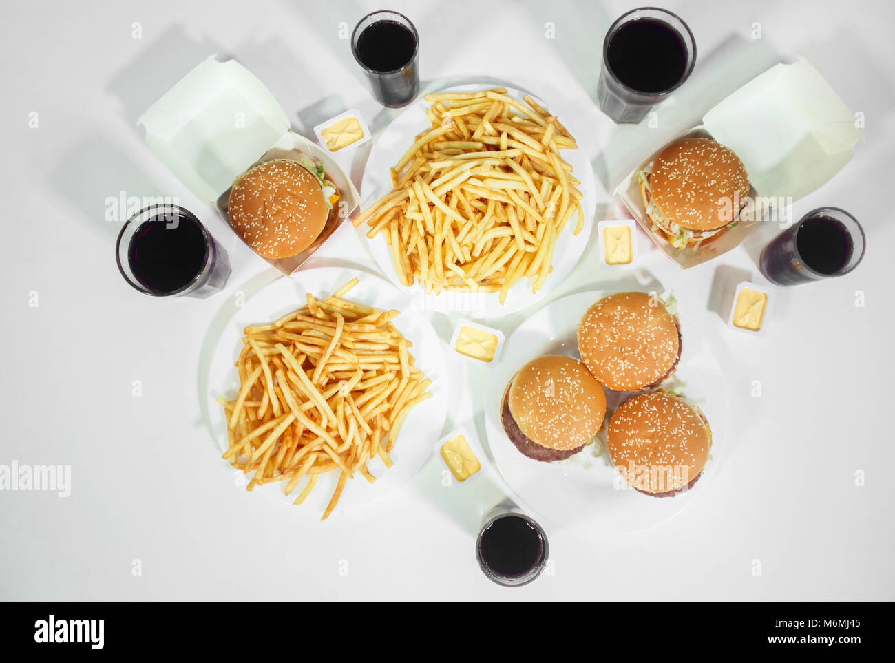 Fast Food Meal Stock Photo - Alamy