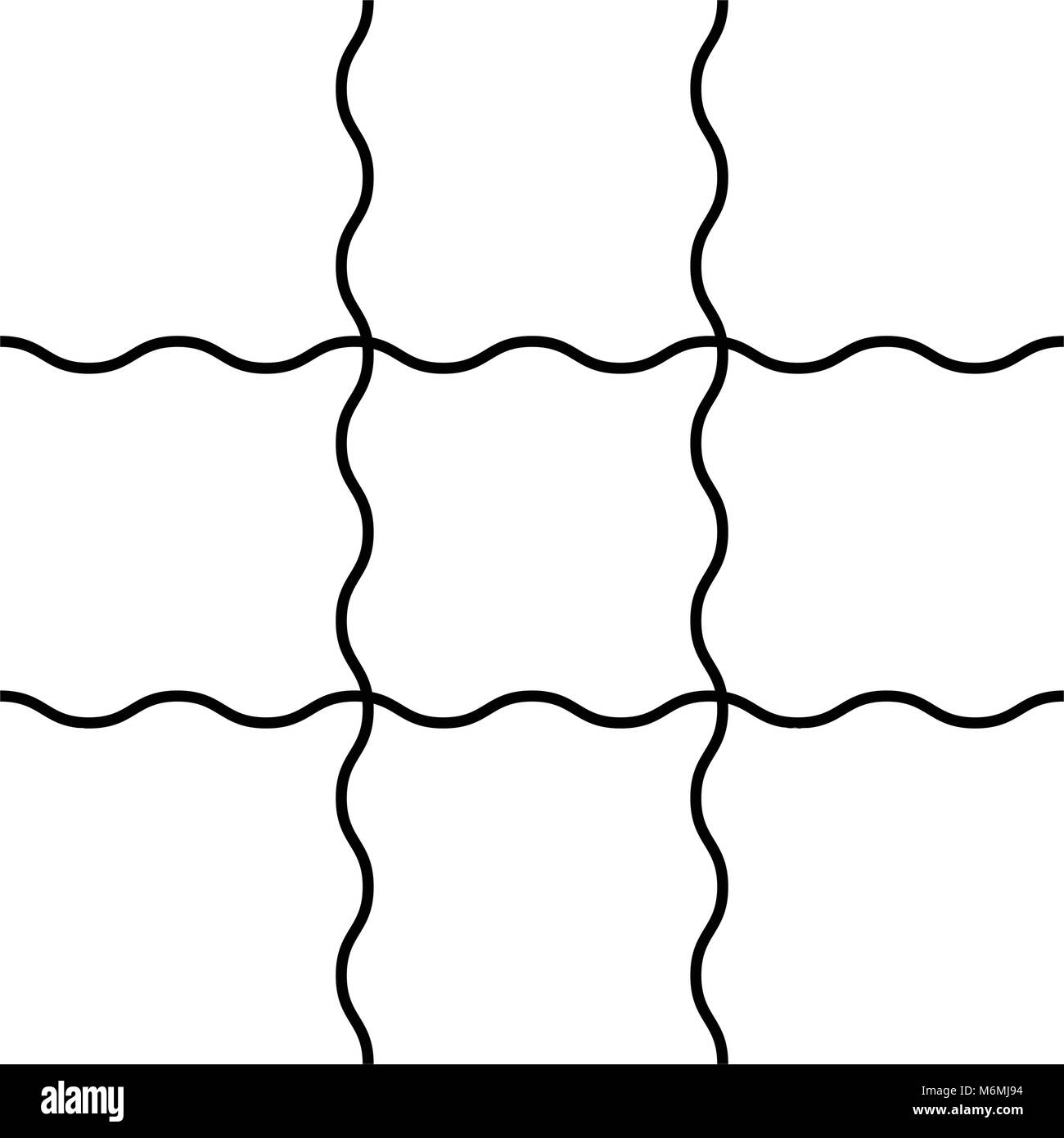 Wavy, zig zag, criss cross grid pattern Stock Vector Image & Art - Alamy