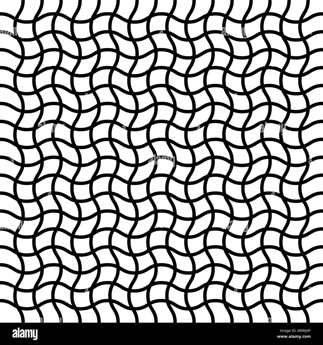 Wavy, zig zag, criss cross grid pattern Stock Vector Image & Art - Alamy