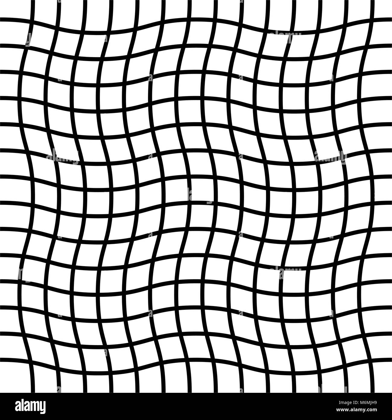 Wavy, zig zag, criss cross grid pattern Stock Vector Image & Art - Alamy