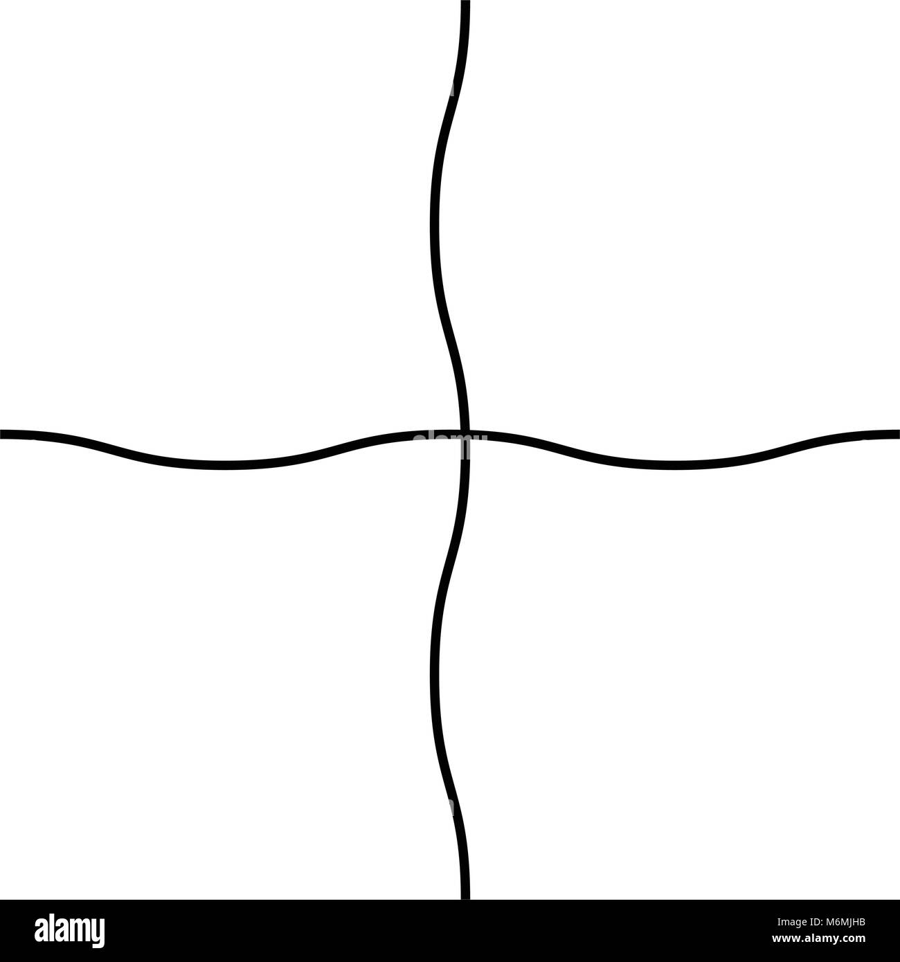 Wavy, zig zag, criss cross grid pattern Stock Vector Image & Art - Alamy