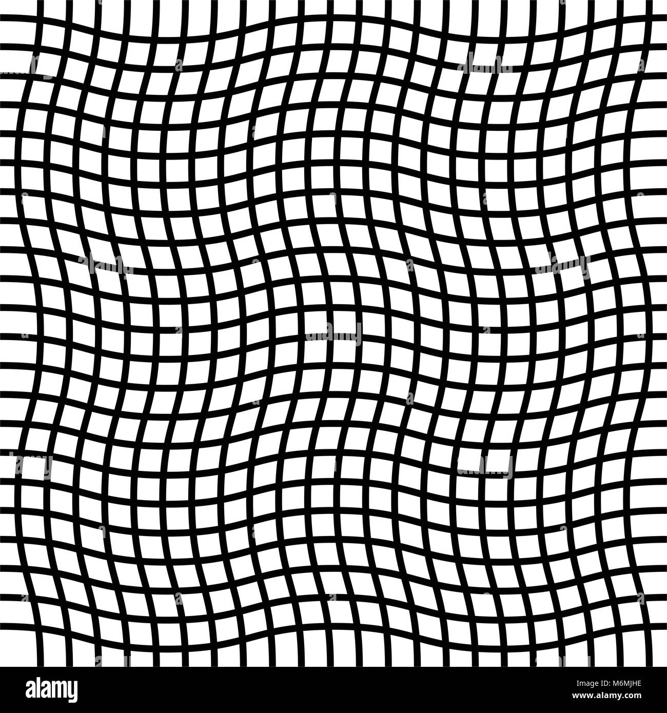 Wavy, zig zag, criss cross grid pattern Stock Vector Image & Art - Alamy