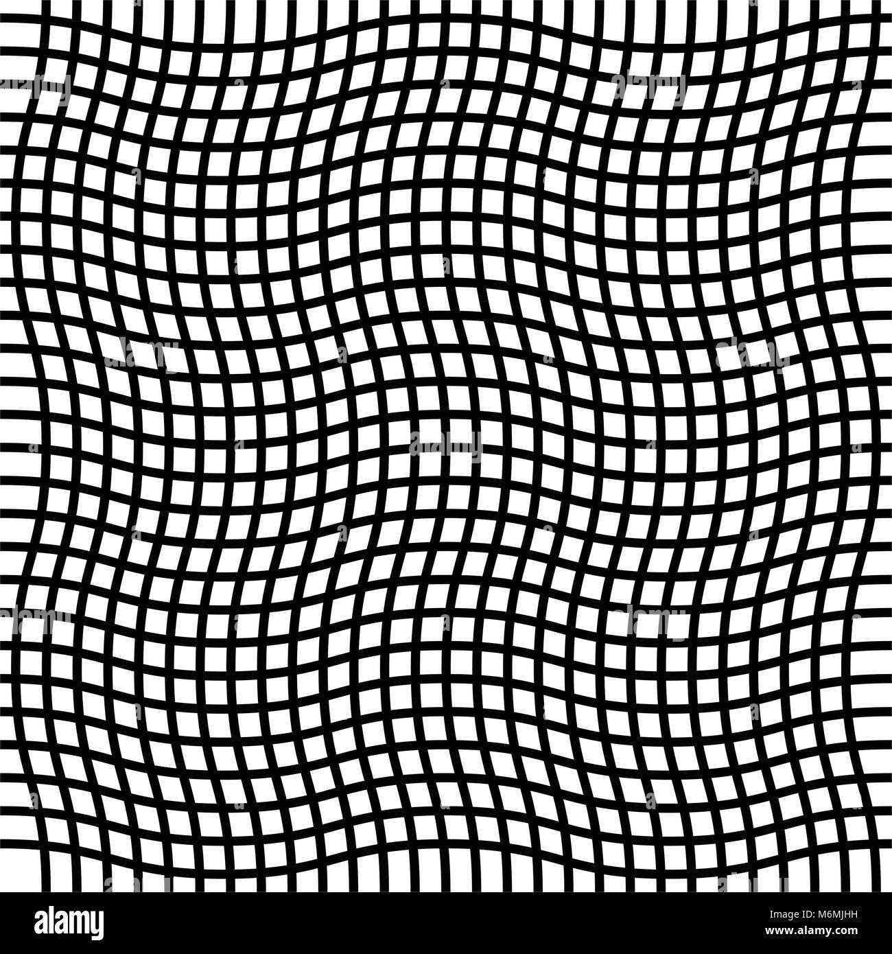 Wavy, zig zag, criss cross grid pattern Stock Vector Image & Art - Alamy