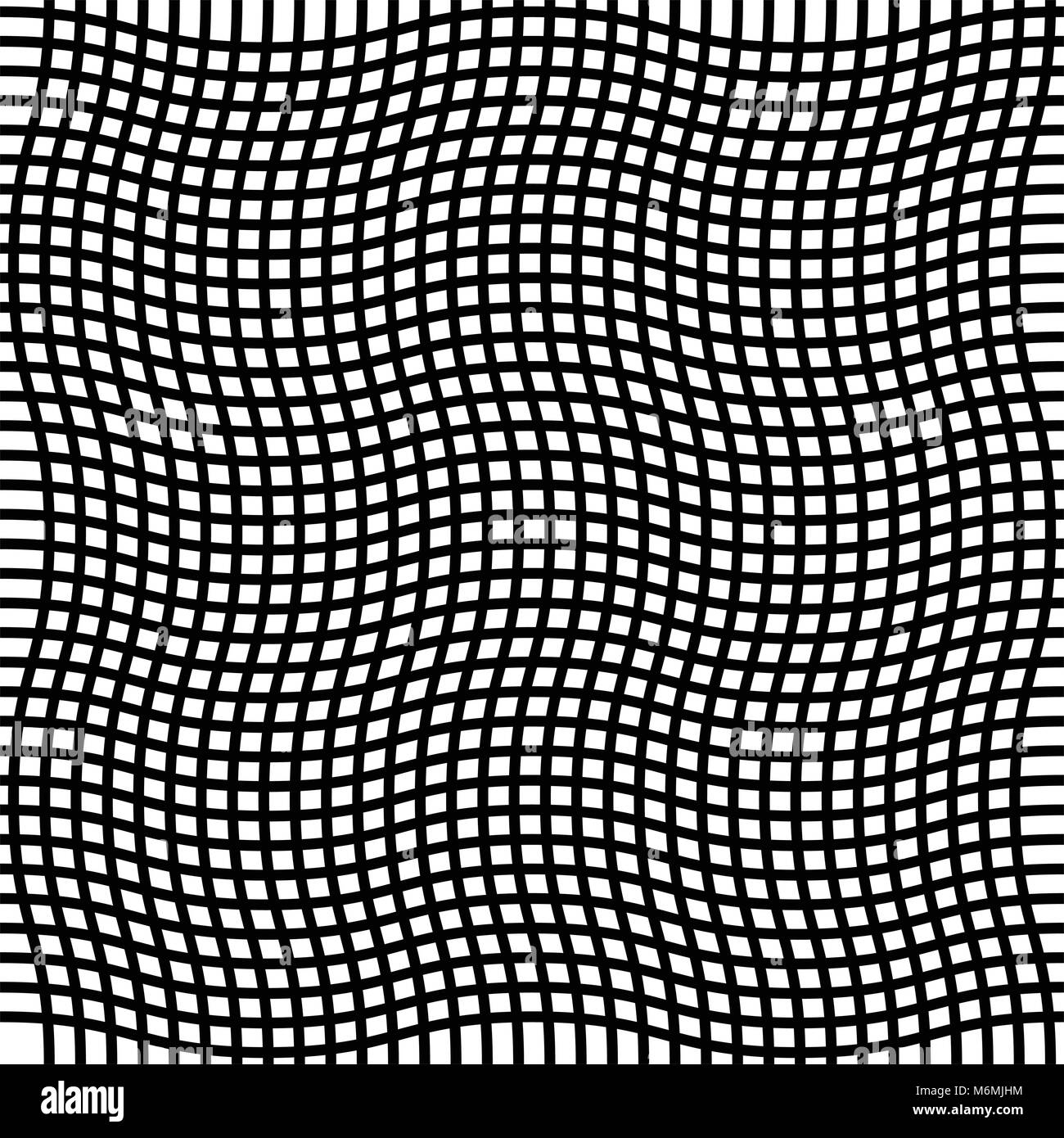 Wavy, zig zag, criss cross grid pattern Stock Vector Image & Art - Alamy