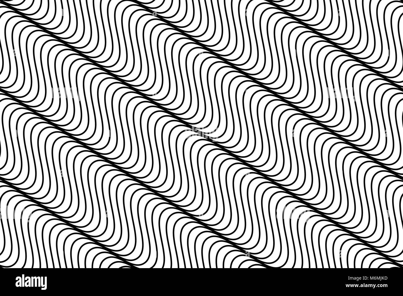 Wavy, billowy, flowing lines abstract pattern. Waving lines texture ...