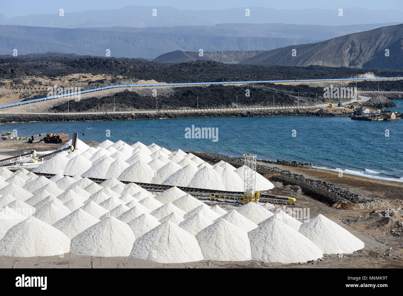 DJIBOUTI Lac Ghoubet, new mineral port constructed by CHEC China ...
