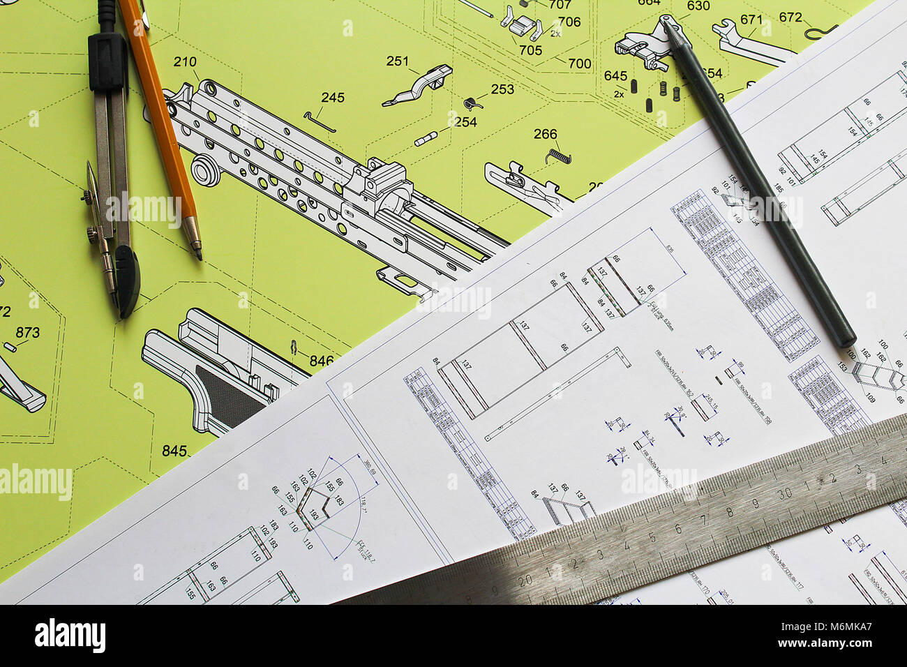 Steel rule hi-res stock photography and images - Alamy