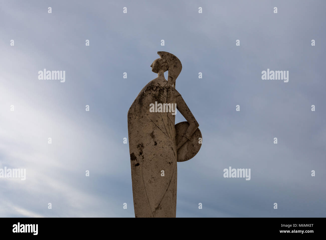 Statue of Minerva, Roman goddess of wisdom and war - Trieste, Italy ...