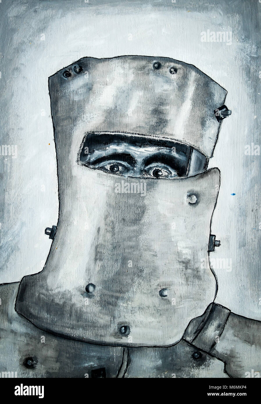 Ned kelly monochrome painting hi-res stock photography and images - Alamy