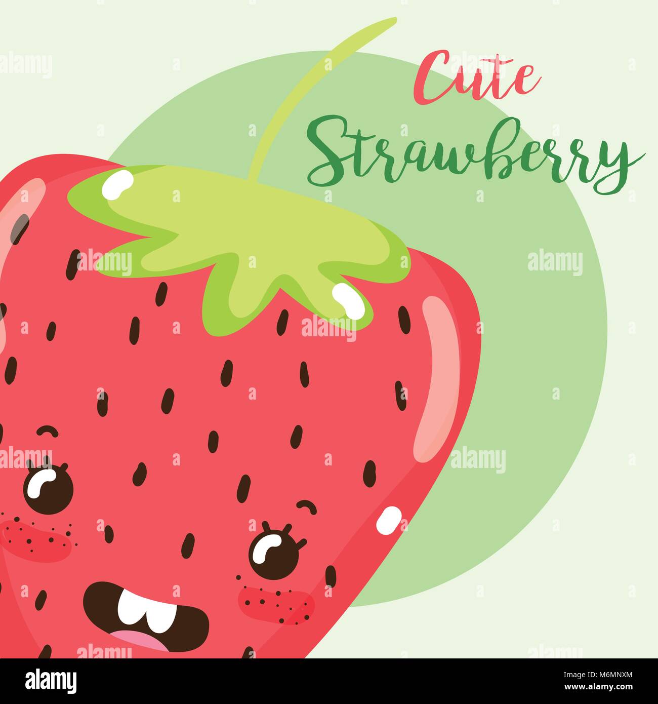 Cute Strawberry Kawaii Cartoon Vector Illustration Graphic Design Stock Cute Strawberry Kawaii Cartoon Vector Illustration Graphic Design Stock