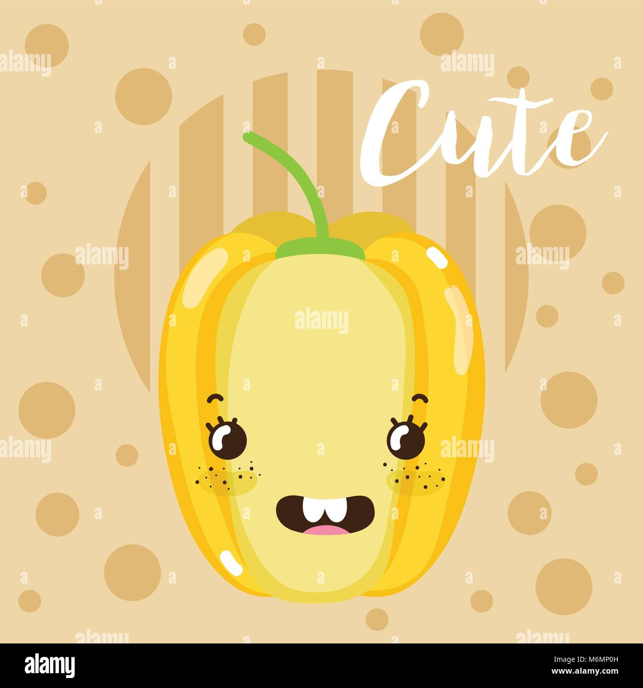 Cute peppers kawaii cartoon vector illustration graphic design Stock ...