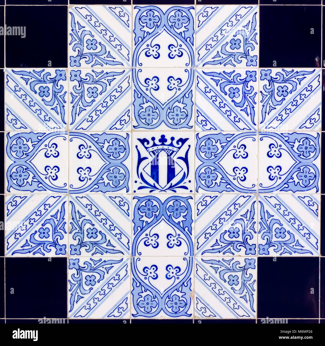 Azulejos wall decoration Stock Photo - Alamy