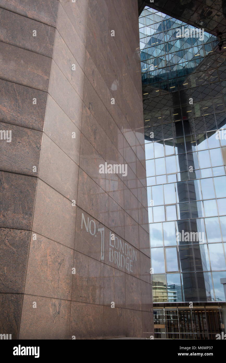 number 1 London bridge office buildings abstract in central london ...