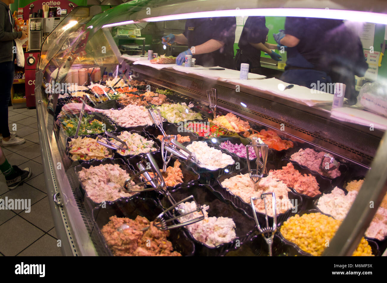 Food to go in a Supermarket in Belfast, Ireland Stock Photo - Alamy