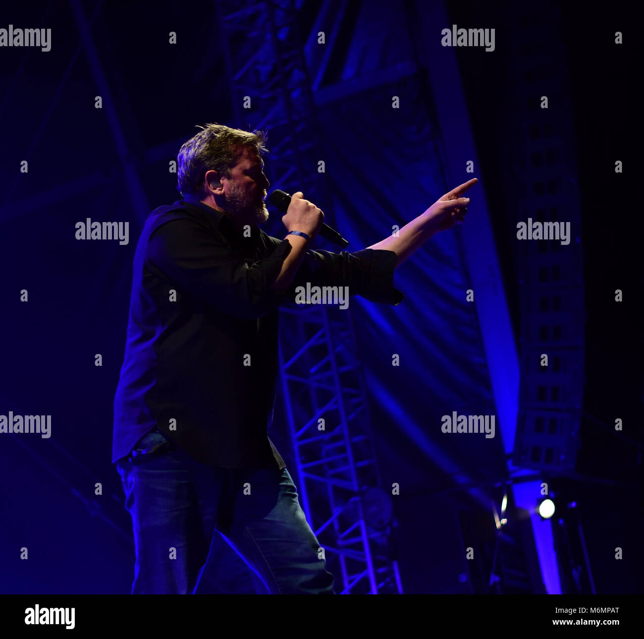 Elbow rock the Bristol Downs festival, Bristol, England, September 2017 ...