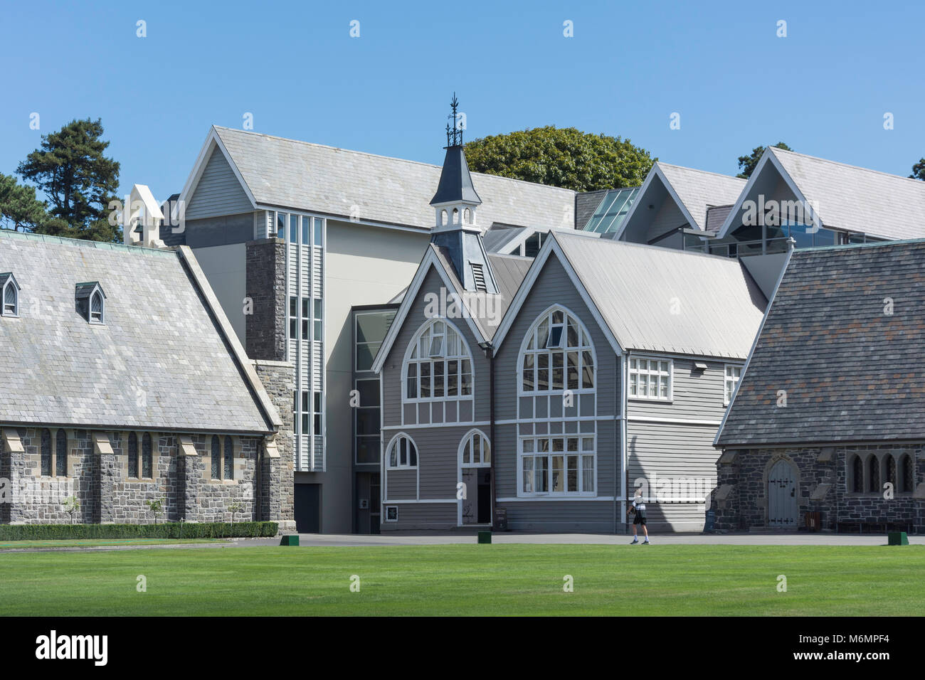 Historic wooden buildings around quadrangle christs college rol hi-res ...