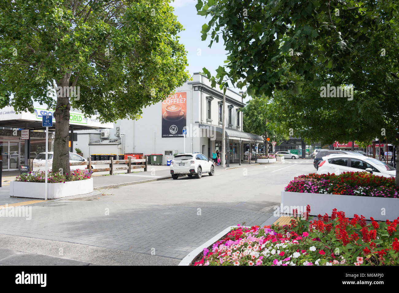 Victoria street rangiora waimakariri district town towns centre hi-res ...