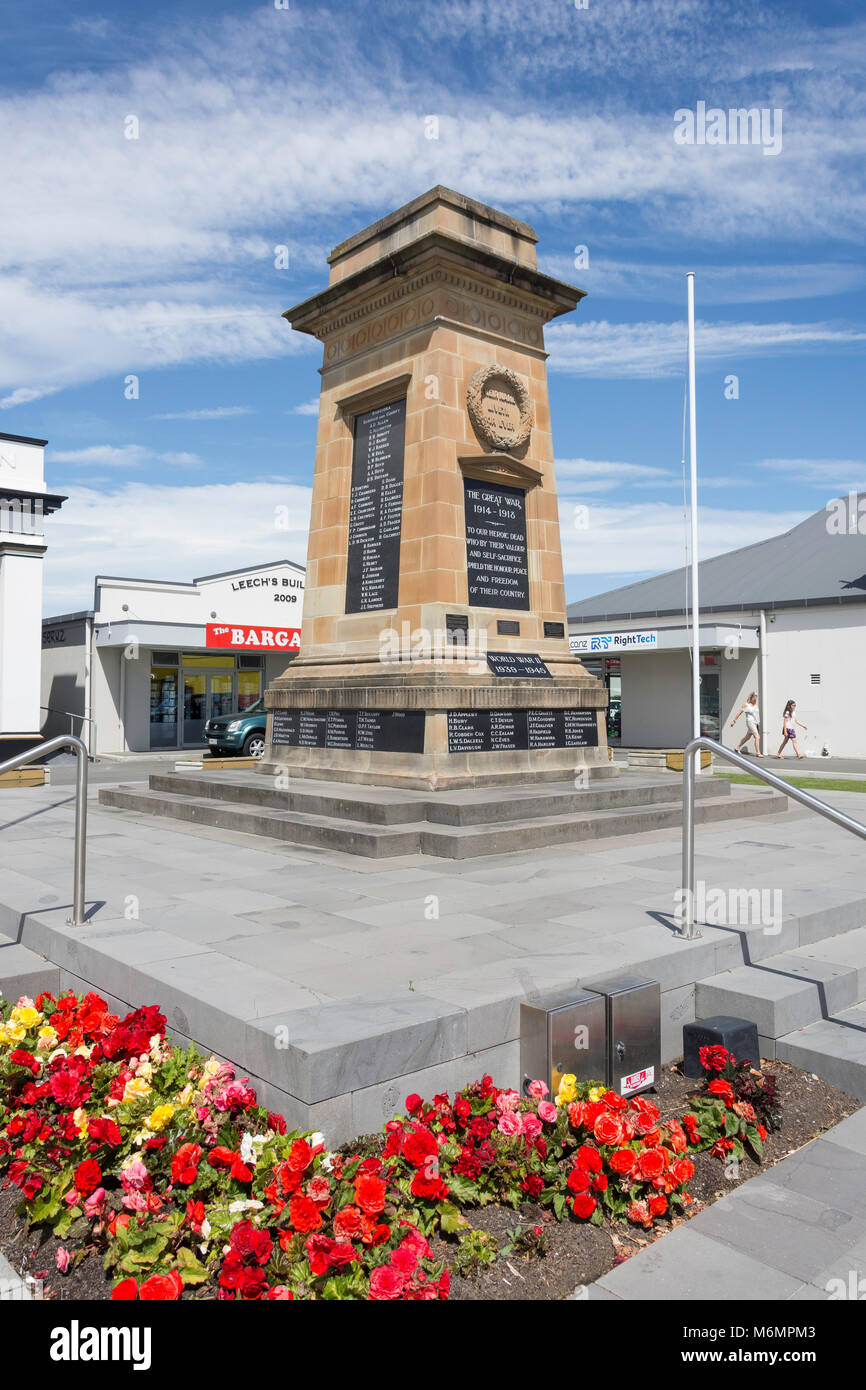 War memorial, High Street, Rangiora, Waimakariri District, Canterbury ...