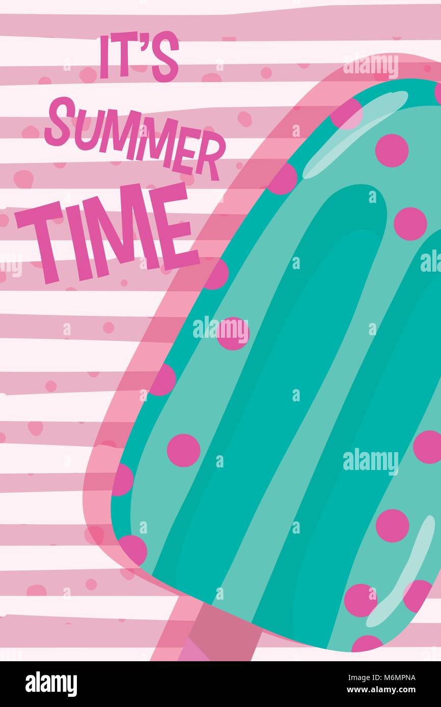 Its summer time card concept vector illustration graphic design Stock ...