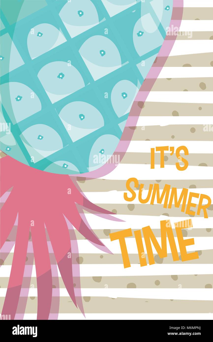 Its summer time card concept vector illustration graphic design Stock ...