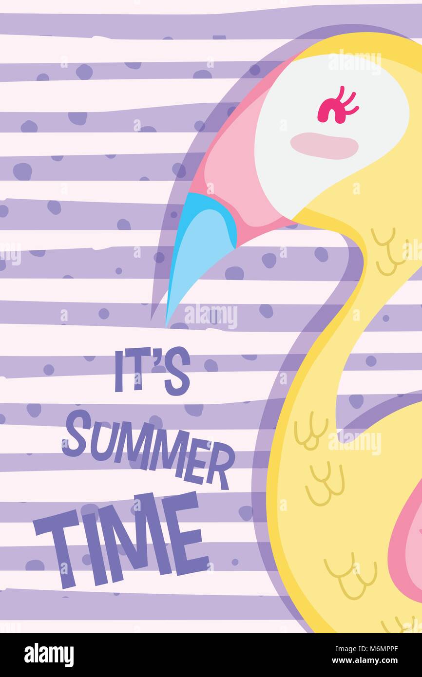 Its summer time card concept vector illustration graphic design Stock ...