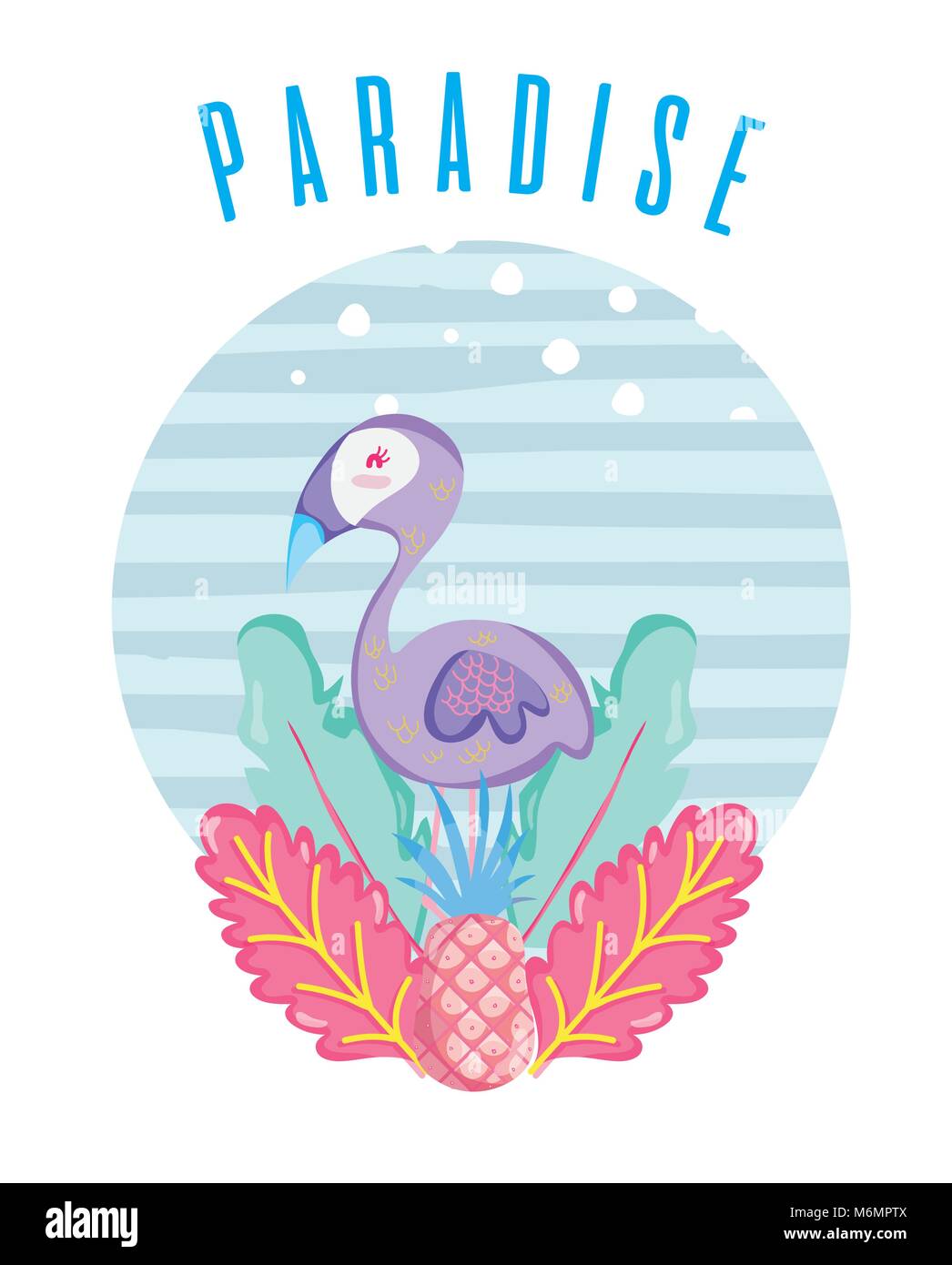 Tropical paradise concept design vector illustration graphic Stock ...