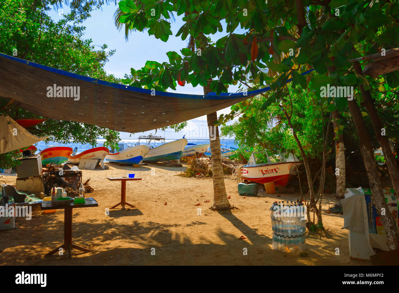 Isla Mujeres. Mexico- November 4, 2016: Street views of the "Women ...