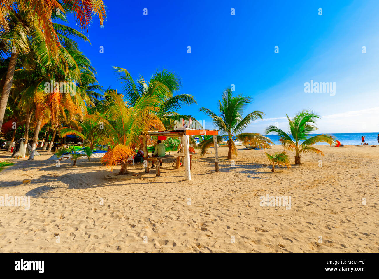 Isla Mujeres. Mexico- November 4, 2016: Street views of the "Women ...