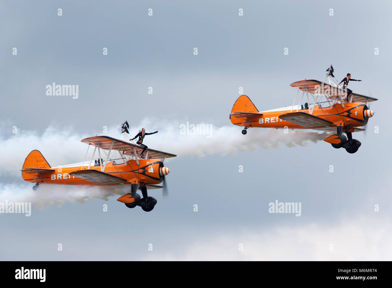 AeroSuperBatics Brietling Wingwalkers aerobatic formation wingwalking ...